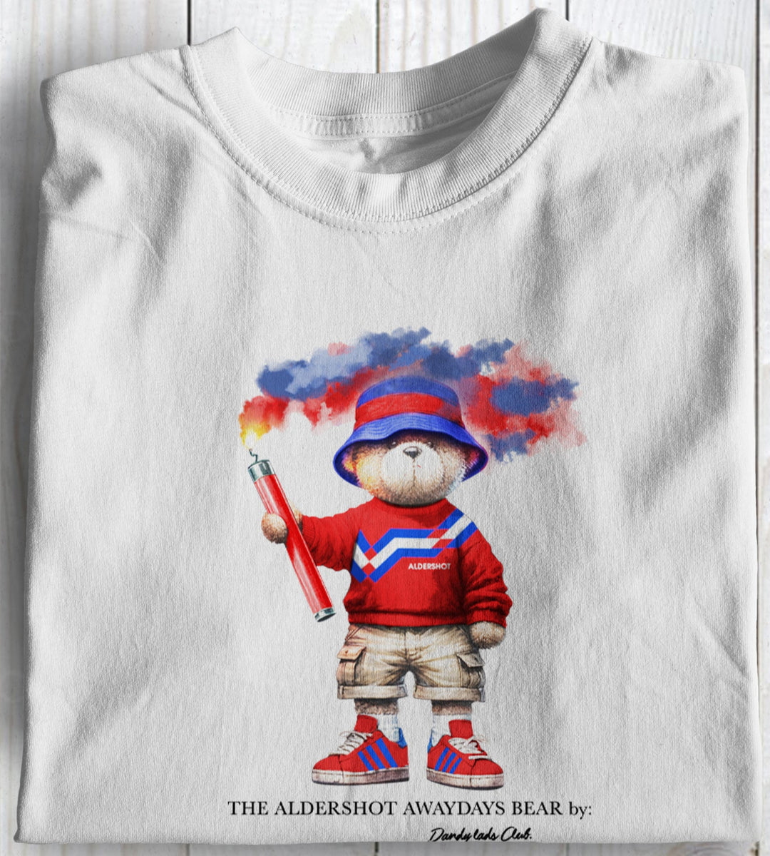 Aldershot Pyro Bear Football Casuals Awaydays T Shirt – THE DANDY LADS CLUB