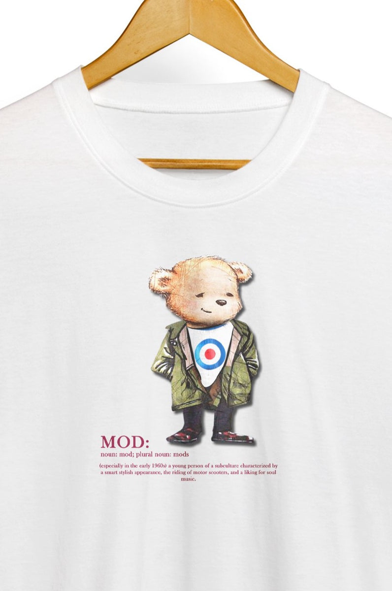 The Mod Bear British Subculture T Shirt – THE DANDY LADS CLUB